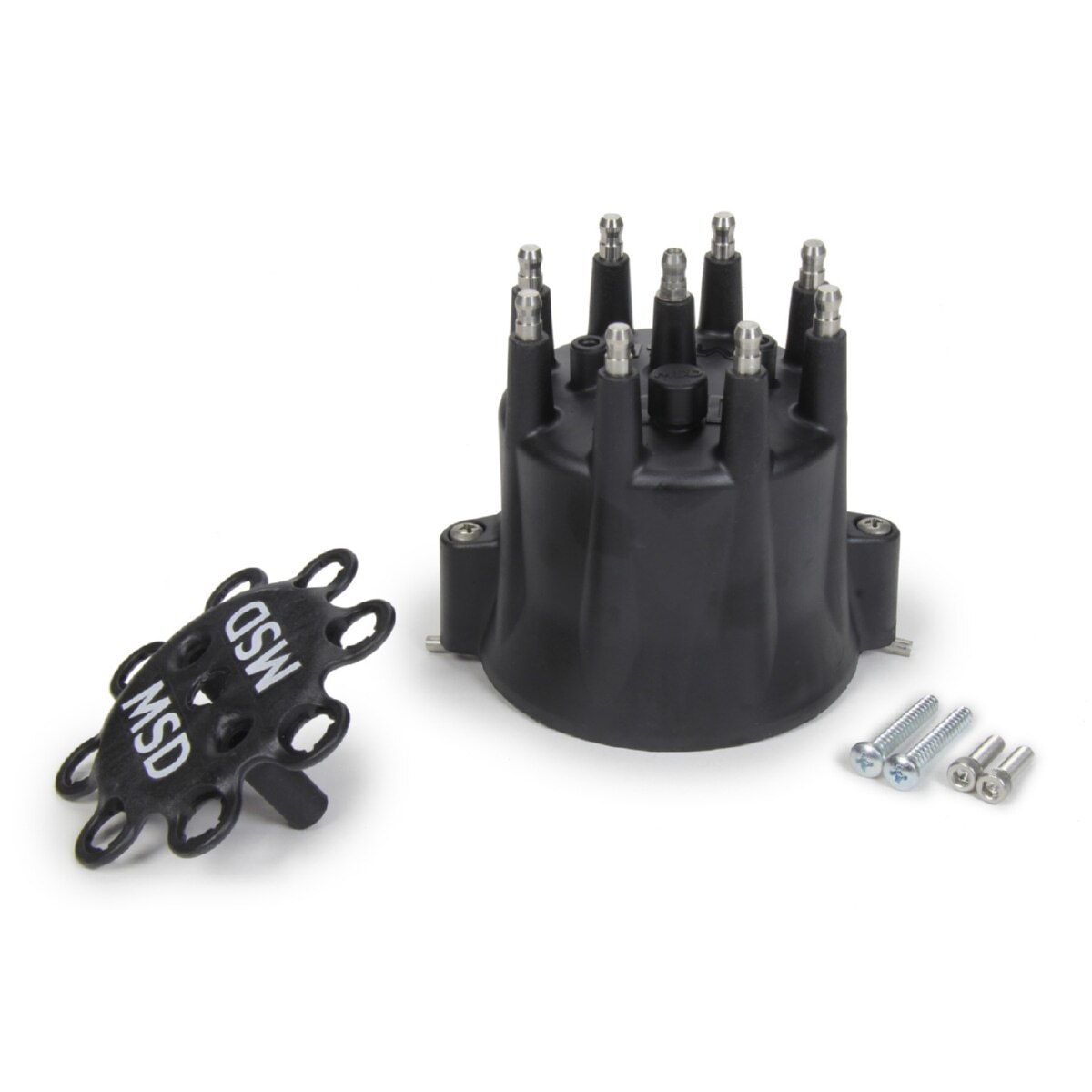 MSD Ignition Distributor Cap, HEI Style, Chevy V8, Black
