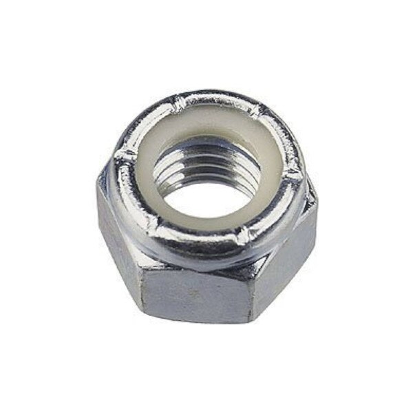 Nylock Nut, Nylon Insert Lock Nut, Zinc Coated, Metric Thread