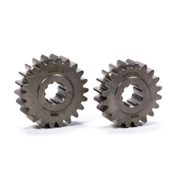 PEM Quick Change Gear Set, Standard Series, 10-Spline, Set 25, 20/22 Teeth