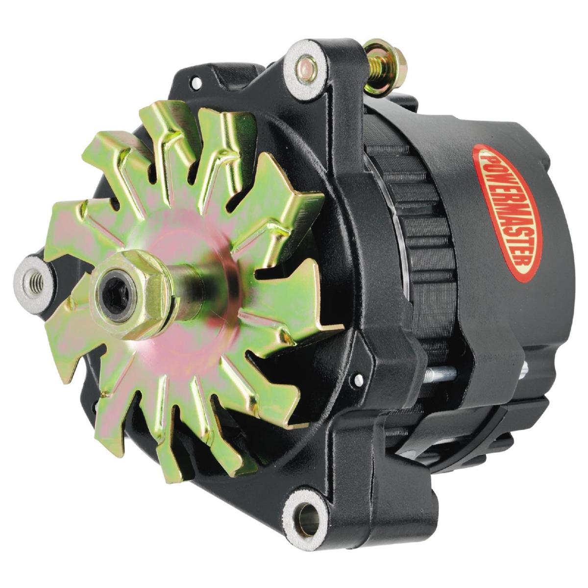Powermaster Alternator, Internal Regulator, 100 Amp, One Wire, GM CS121 ...