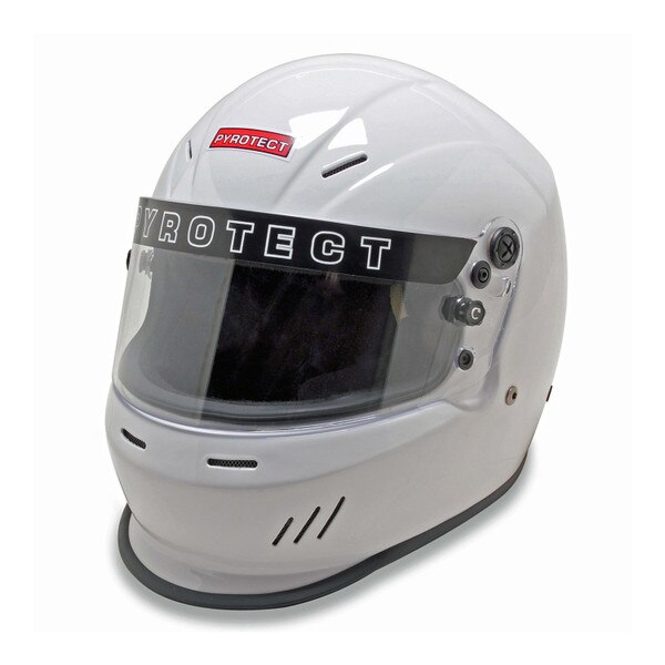 Pyrotect Helmet, Ultra Sport Duckbill, Non-Forced Air, Full Face, White ...