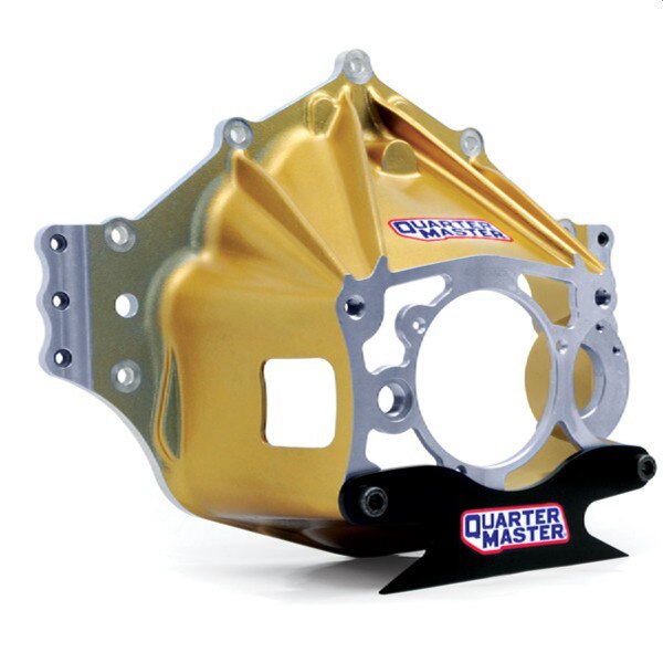 Quarter Master Bellhousing, Reverse Mount Starter, Magnesium, Gold, Ford