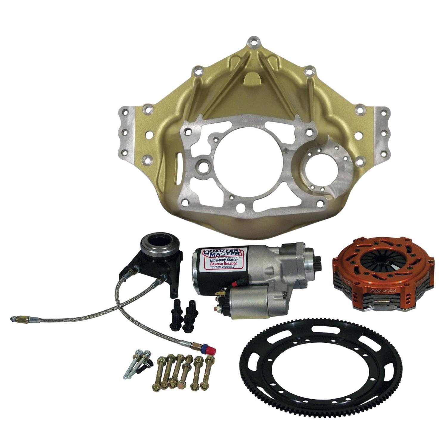 Quarter Master Bellhousing Kit, Magnesium, 1-Piece Seal, Chevy Crate ...