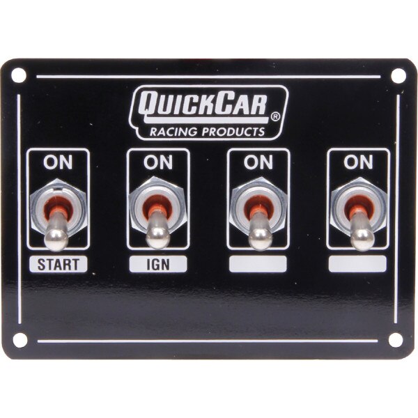 Quickcar Ignition Panel Kit, Extreme, Dash Mount, 4.125" x 3.000 ...