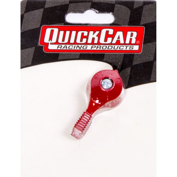 Quickcar Battery Disconnect Handle, T-Handle, Aluminum, Red