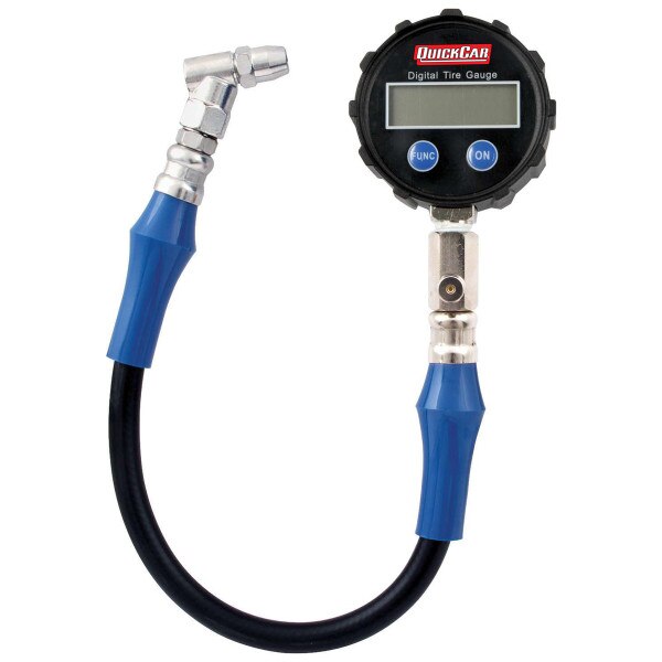 Quickcar Tire Pressure Gauge, 0-60 PSI, Digital, 2.500" Diameter, Black ...