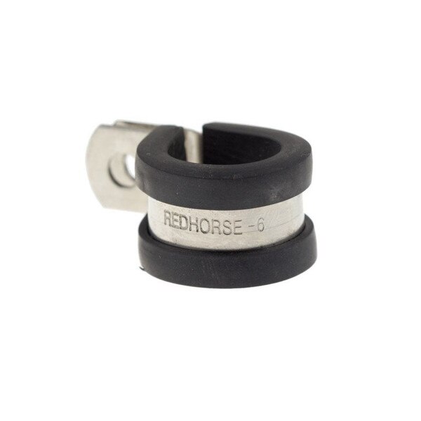 Redhorse Adel Line Clamp, 0.625" ID, Aluminum, Rubber Lined, Set of 10