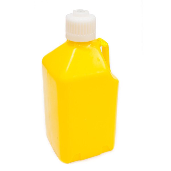 Scribner Fuel / Utility Jug, Plastic, 5 Gallon Capacity, Square, Yellow