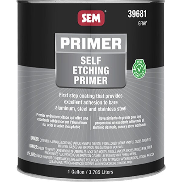 SEM Self Etching Primer, 1 Gallon, Gray