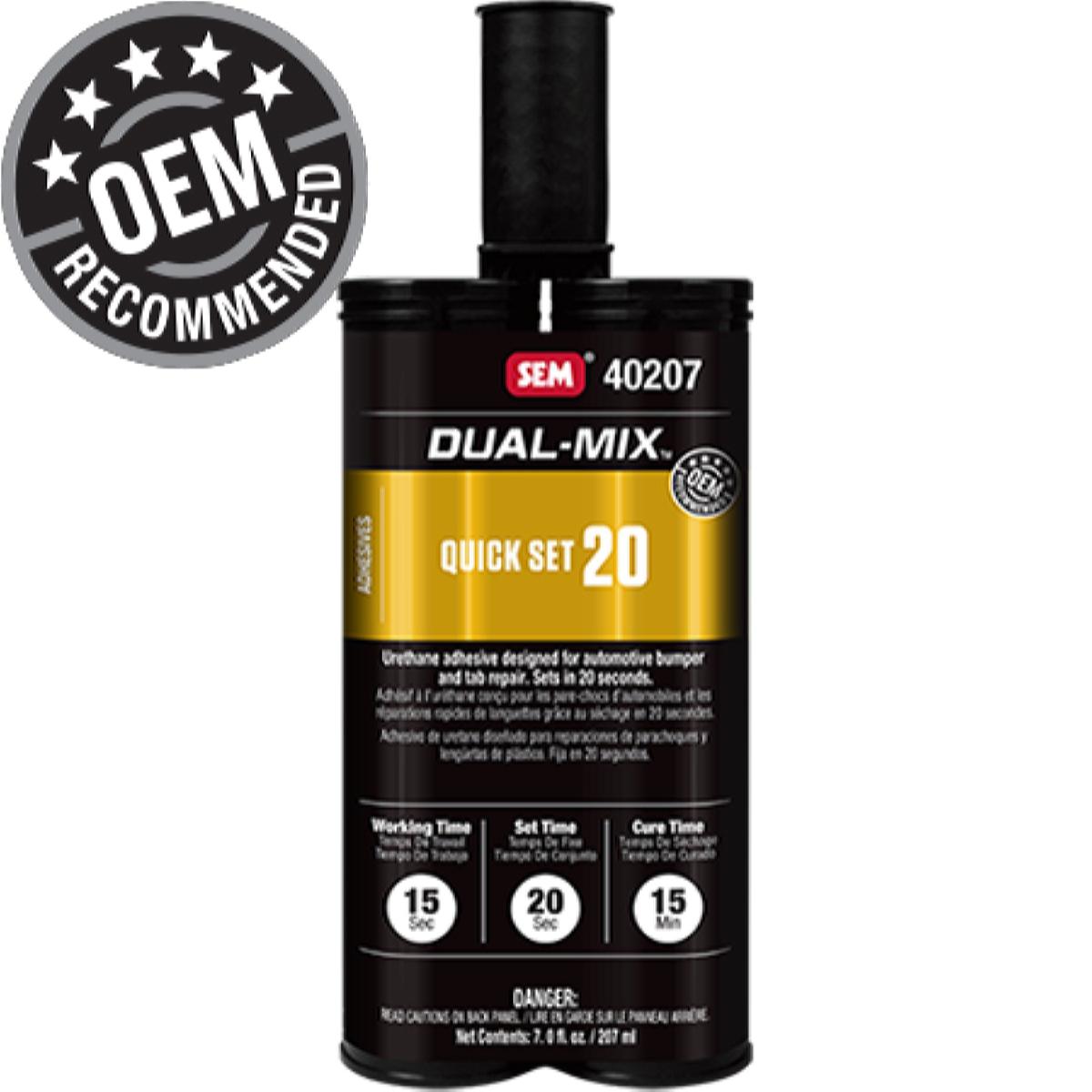 SEM Products Dual-Mix Quick Set 20, 7 oz. Cartridge
