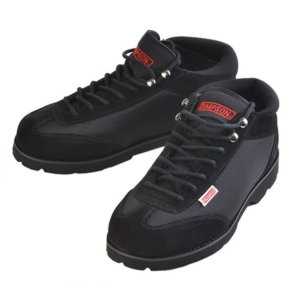 Simpson Pit Crew Shoes, Garage Series, Black, Size 9.5, Non-SFI
