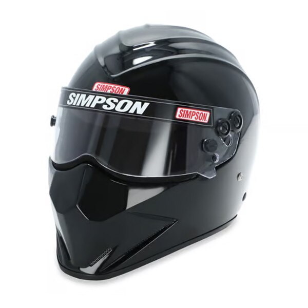 Simpson Helmet, Diamondback, Full Face, Gloss Black, 7-5/8", SA2020