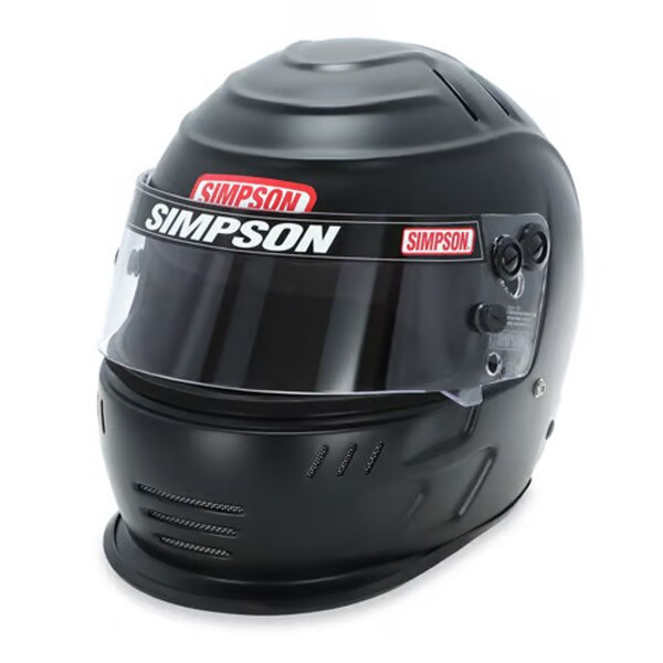 Simpson Helmet, Speedway Shark, Full Face, Flat Black, 7-1/8", SA2020