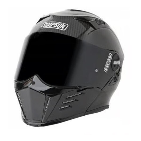 Simpson Helmet, Motorcycle Mod Bandit, Full Face, Carbon Fiber, Medium ...