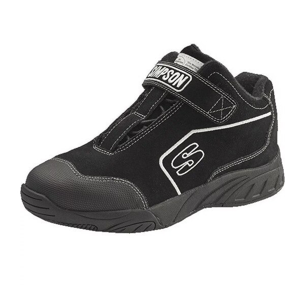 Simpson Pit Crew Shoes, Pit Box Series, Black, Size 8.0, SFI Approved ...