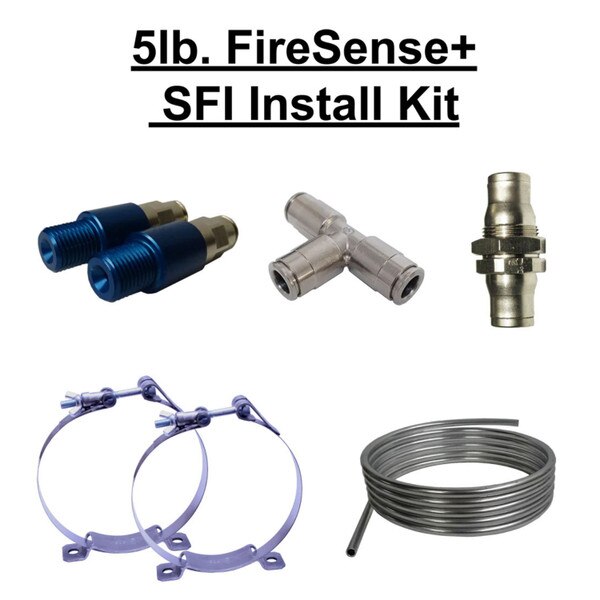 SPA Technique 5lb Fire Sense+ SFI 17.1 system - 4Fire Universal AFFF ...