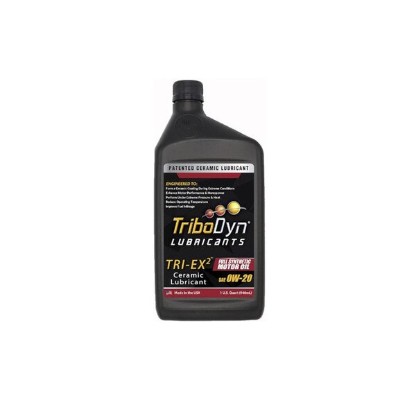 TriboDyn Motor Oil, TRI-EX Series, Full Synthetic, 0W20, 1 Quart (DEXOS)