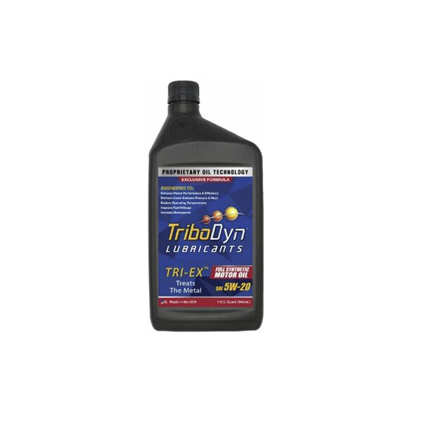 TriboDyn Motor Oil, TRI-EX Series, Full Synthetic, 5W20, 1 Quart