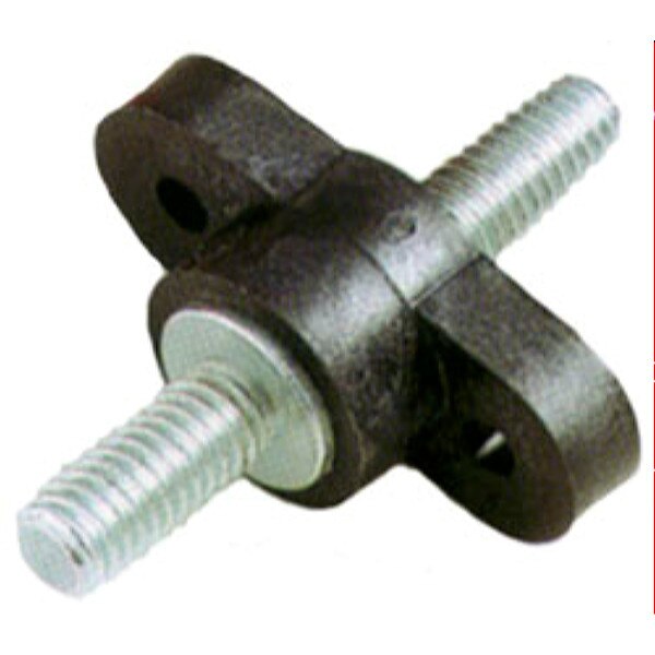 Junction Block, Stud Type, 3/8"-16 Thread, 250 Amp Capacity, Black