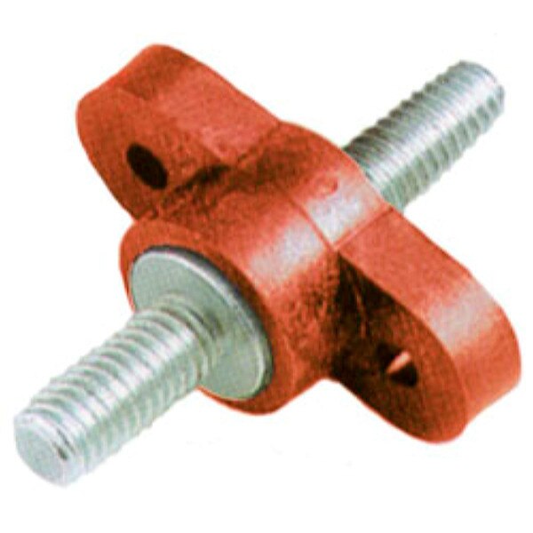 Junction Block, Stud Type, 3/8"-16 Thread, 250 Amp Capacity, Red