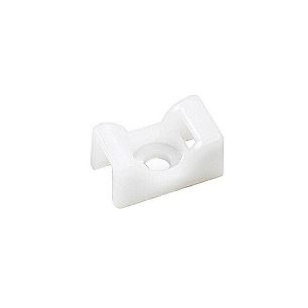 Cable Tie Mounting Base, Saddle Support, Nylon, Natural, 0.672" Length ...